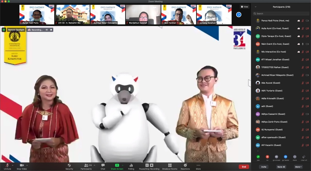 Fasilkom UI Luncurkan Maskot Exe RoboBear – Fakultas Ilmu Komputer ...